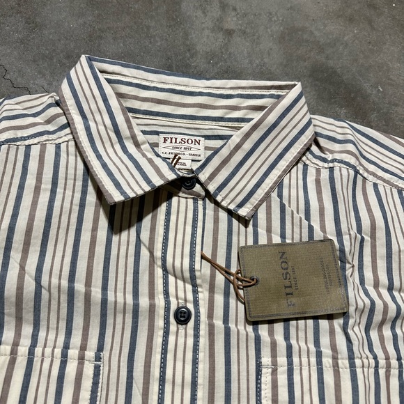 Filson | Tops | Nwt Filson Kadin Island Long Sleeve Button Up Striped ...